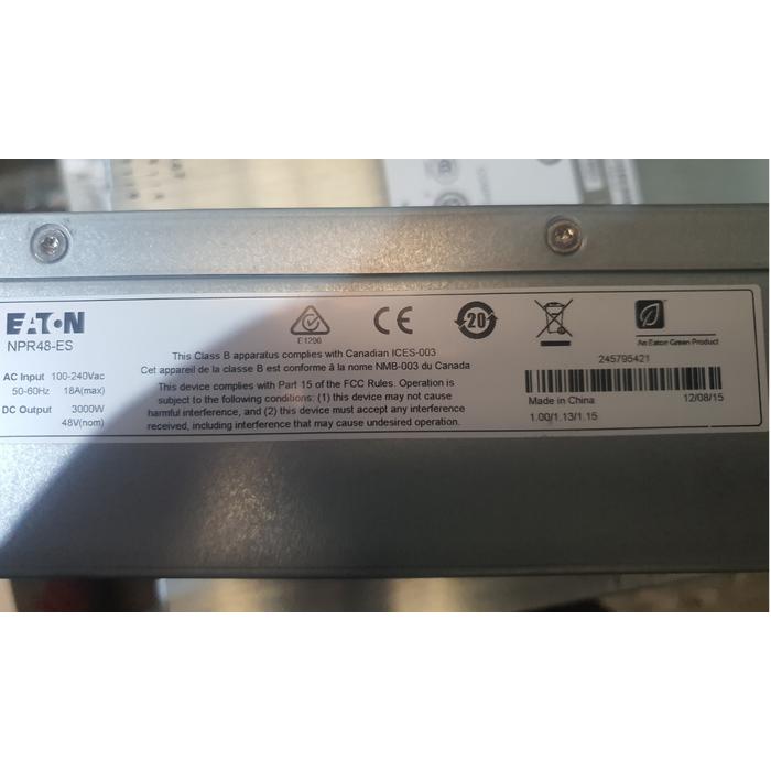 Compucanjes - Modulo Rectificador Eaton NPR48-ES 48V 3000W Compucanjes - Modulo Rectificador Eaton NPR48-ES 48V 3000W